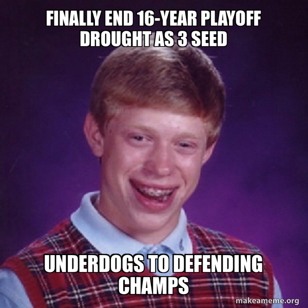 finally end 16-year playoff drought as 3 seed underdogs to defending ...