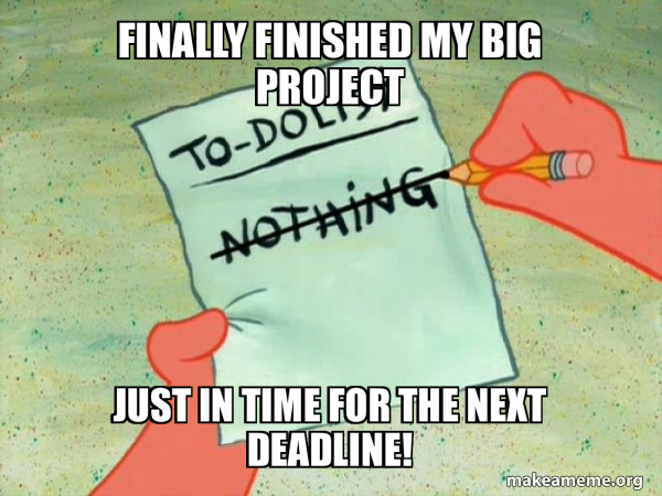Finally finished my big project Just in time for the next deadline ...