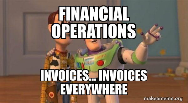 financial Operations invoices... invoices everywhere - Buzz and Woody ...