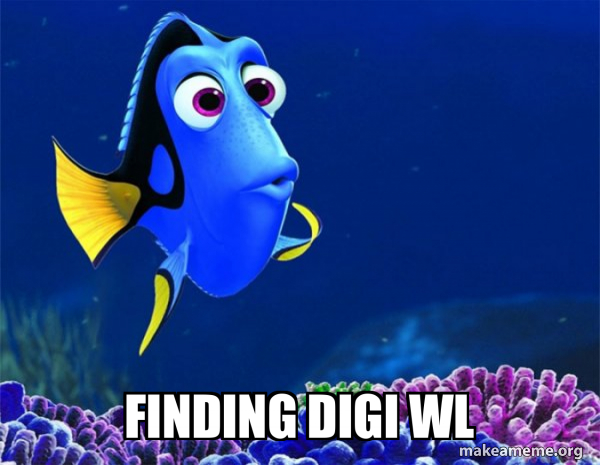 Finding DIGI WL - Dory from Nemo (5 second memory) Meme Generator
