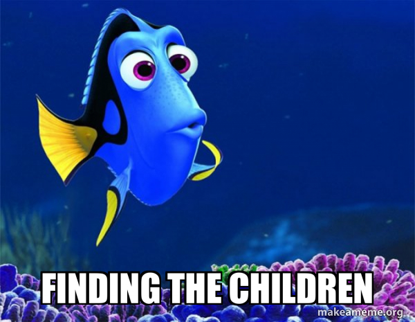 Finding the children - Dory from Nemo (5 second memory) Meme Generator