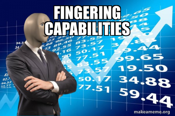FingerIng capabilities - Stonks Only Go Up | Make a Meme