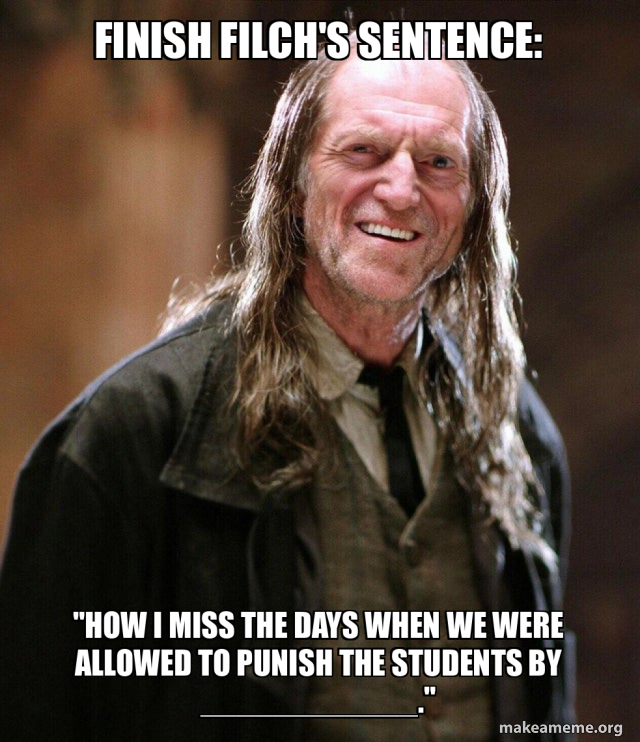 finish FILCh's sentence: "how i miss the days when we Were allowed to ...