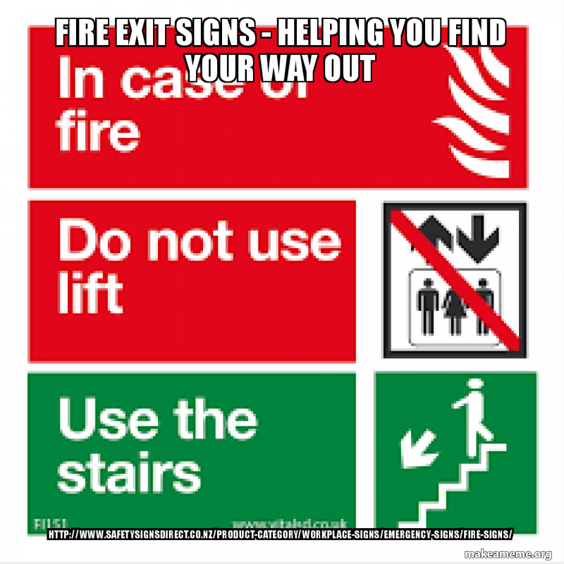 Fire Exit Signs - Helping You Find Your Way Out http://www ...