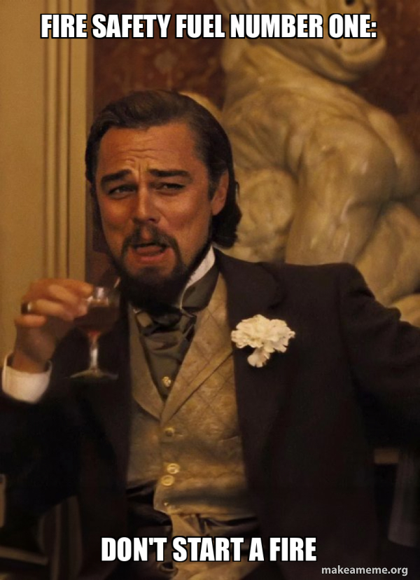 Fire safety fuel number one: Don't start a fire - Leonardo DiCaprio ...