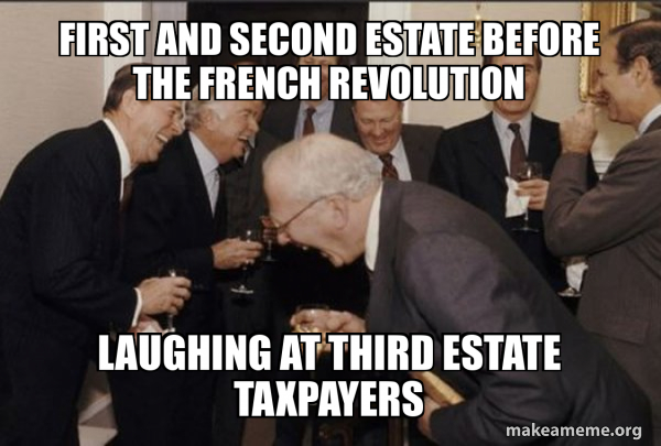 First and second estate before the French Revolution Laughing at third ...