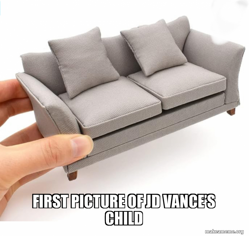 First picture of jd vance’s child Meme Generator