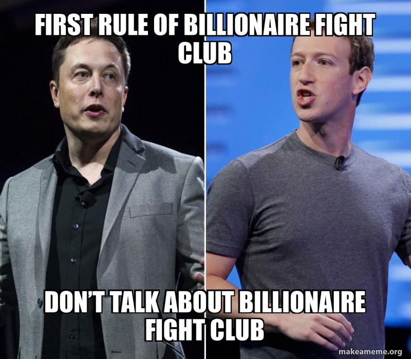 First rule of BILLIONAIRE fight club Don’t talk about BILLIONAIRE fight ...