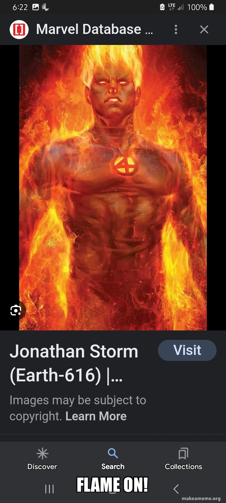 FLAME ON! Meme Generator