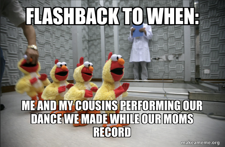 FLASHBACK TO WHEN: ME AND MY COUSINS PERFORMING OUR DANCE WE MADE WHILE ...