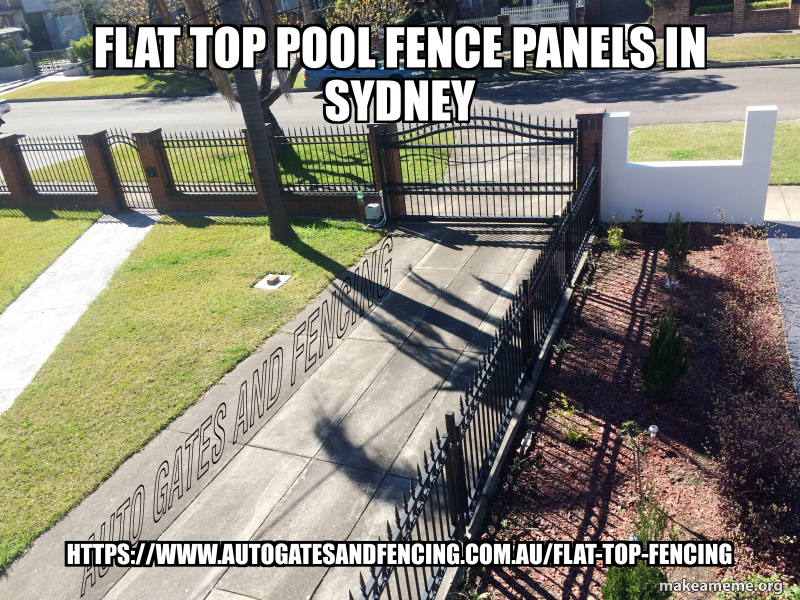 Flat Top Pool Fence Panels in Sydney HTTPS://WWW.AUTOGATESANDFENCING ...