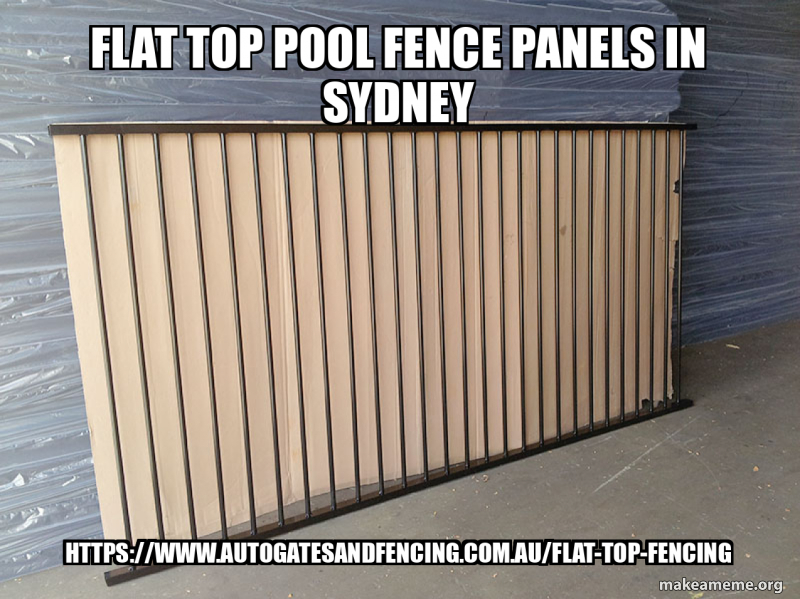 Flat Top Pool Fence Panels in Sydney HTTPS://WWW.AUTOGATESANDFENCING ...