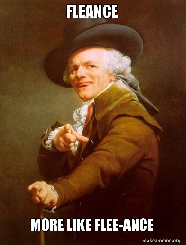 Fleance More like Flee-ance - Joseph Ducreux Meme Generator