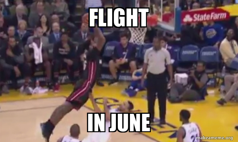 Flight in june Meme Generator