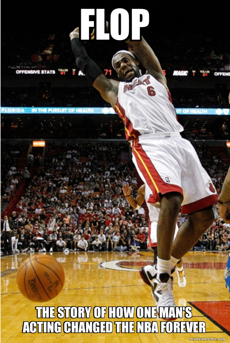 Flop The story of how one man's acting changed the NBA forever Meme ...