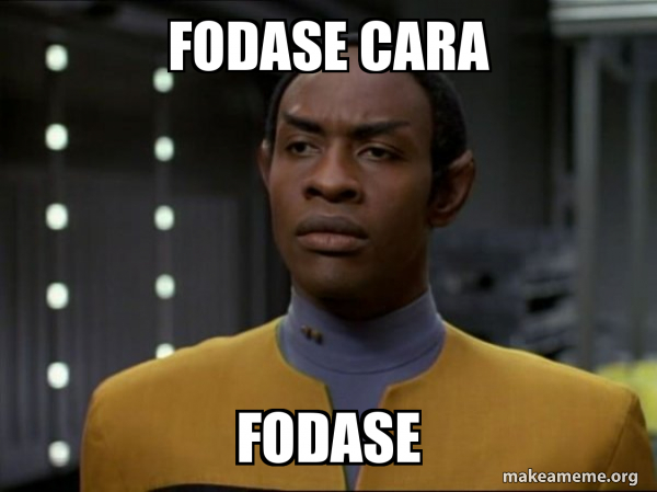 fodase cara fodase - Skeptical Vulcan Meme Generator