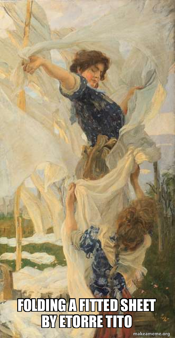 folding a fitted sheet by etorre tito Meme Generator