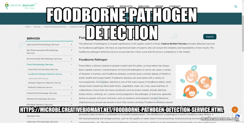 Foodborne Pathogen Detection https://microbe.creativebiomart.net ...