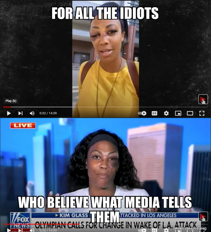 For all the idiots Who believe what media tells them Meme Generator