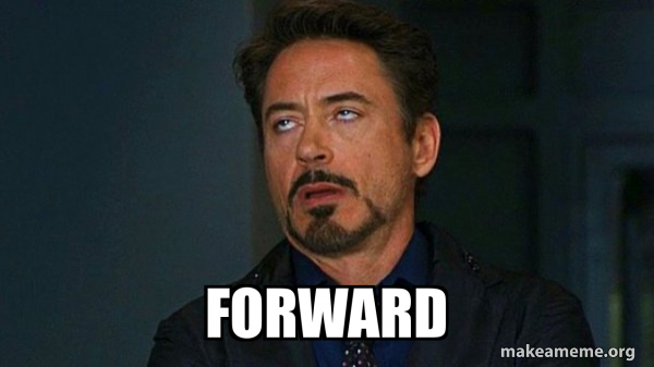 forward - Tony Stark Eye Roll Meme Generator