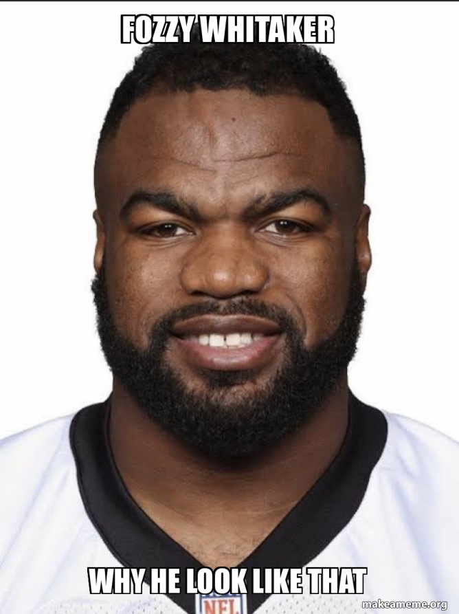 fozzy whitaker why he look like that Meme Generator