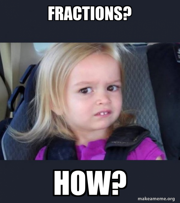Fractions? How? - Side-Eyes Chloe Meme Generator