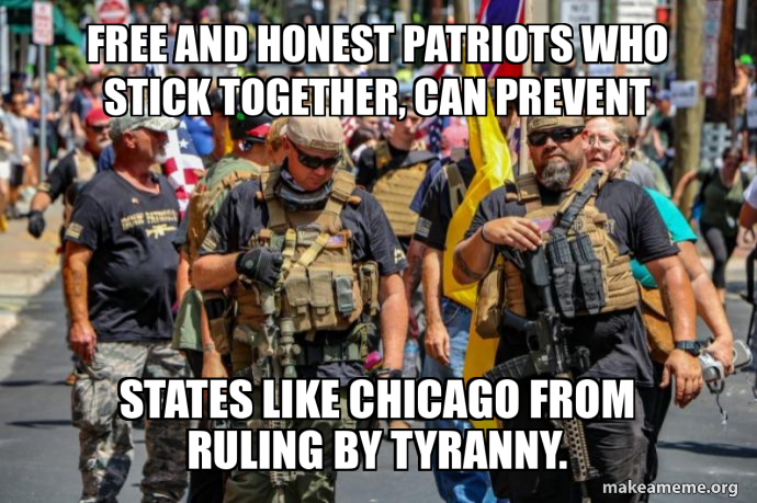 free and honest patriots who stick together, can prevent states like ...