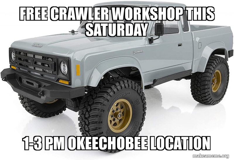 Free Crawler Workshop this Saturday 1-3 PM Okeechobee Location | Make a ...