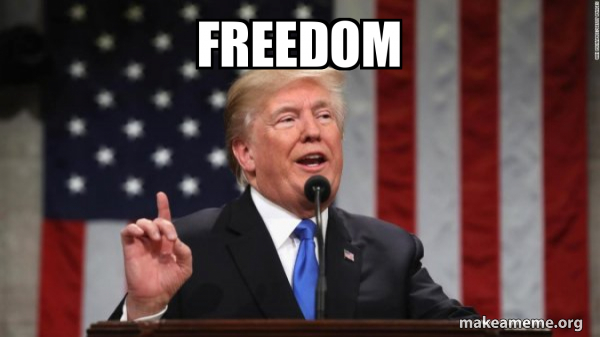 freedom - Donald Trump Meme Generator