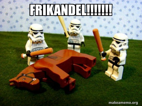 FRIKANDEL!!!!!!! - Flogging a Dead Horse Meme Generator