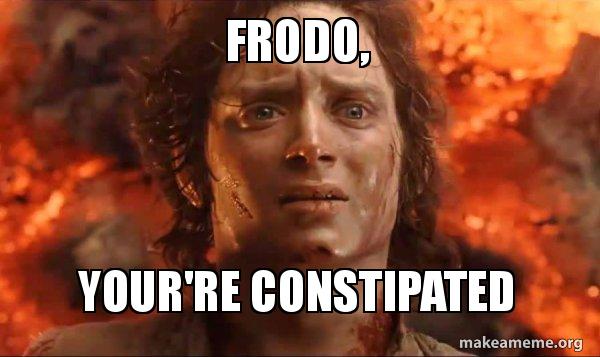 FRODO, Your're constipated - Frodo it's over it's done Meme Generator