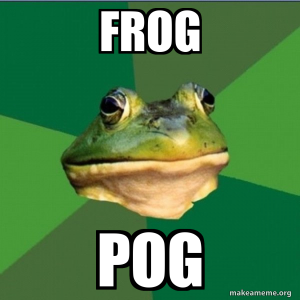 FroG pog - Foul Bachelor Frog Meme Generator