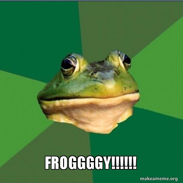 FROGGGGY!!!!!! - Foul Bachelor Frog Meme Generator