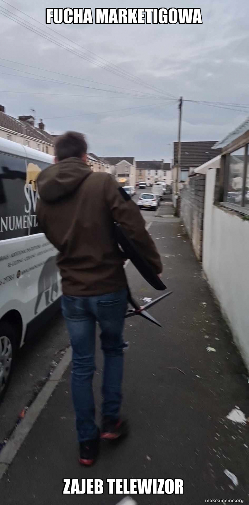 fucha marketigowa zajeb telewizor Meme Generator