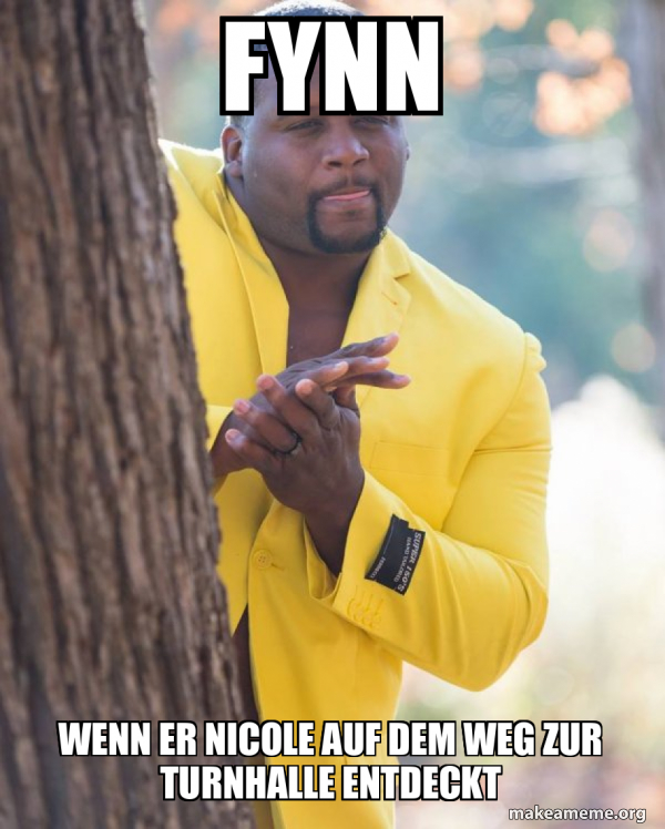 Fynn Wenn er Nicole auf dem Weg zur Turnhalle entdeckt - Anthony Adams ...