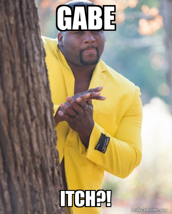 Gabe Itch?! - Anthony Adams in Yellow Suit Rubbing Hands Meme Generator