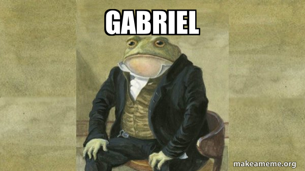 Gabriel - Colonel Toad Meme Generator