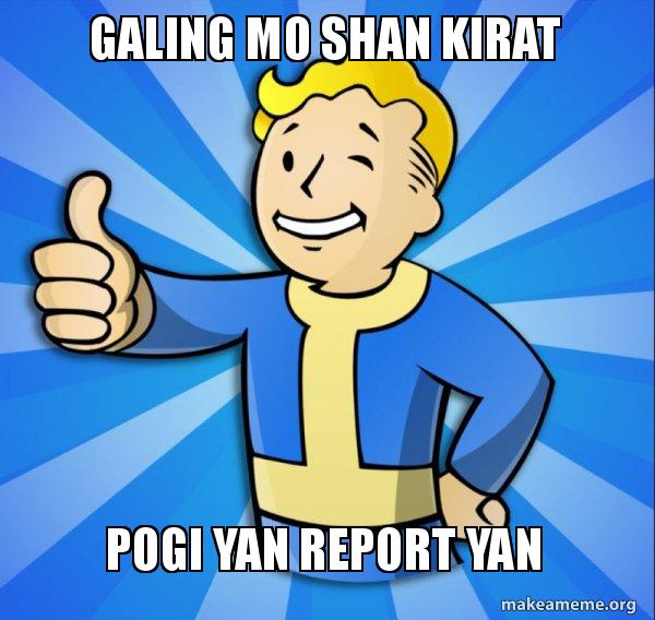 galing mo shan kirat PoGi Yan Report yan - Vault Boy Fallout 4 game ...