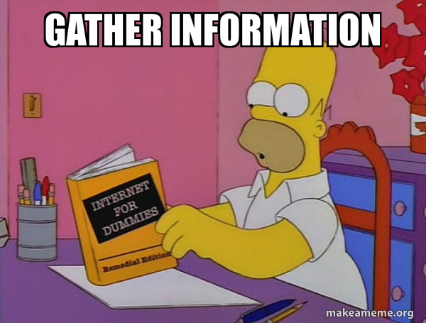 Gather information - Internets Homer Meme Generator