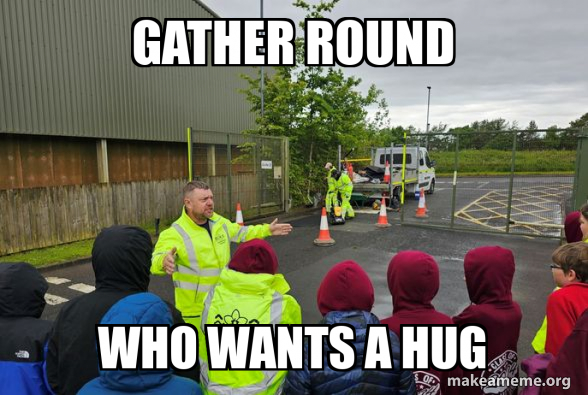 Gather Round Who Wants A Hug Meme Generator