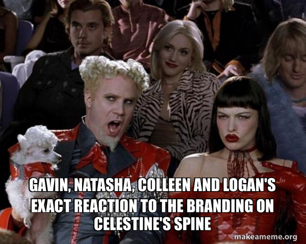 Gavin, Natasha, Colleen and Logan's exact reaction to the branding on ...