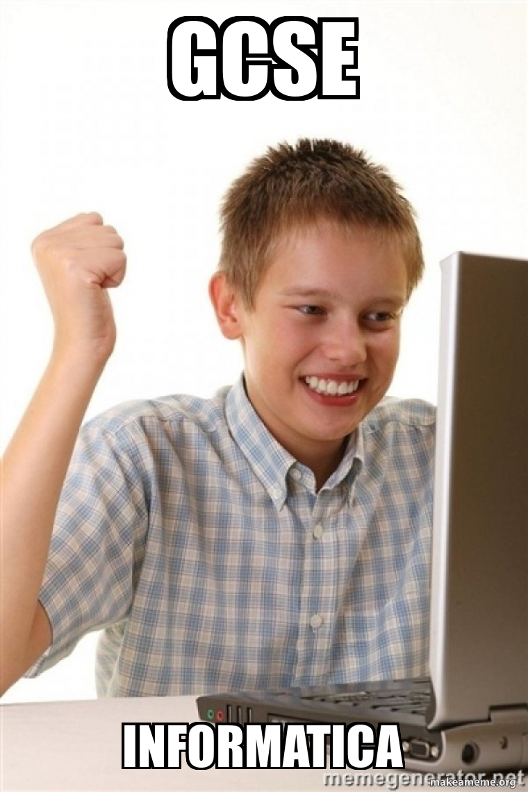 gcse informatica - First Day on the Internet Kid Meme Generator