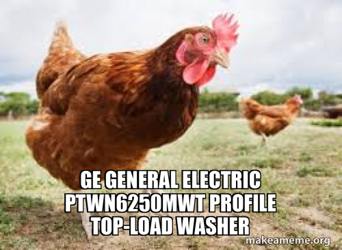 GE General Electric PTWN6250MWT Profile Top-Load Washer Meme Generator
