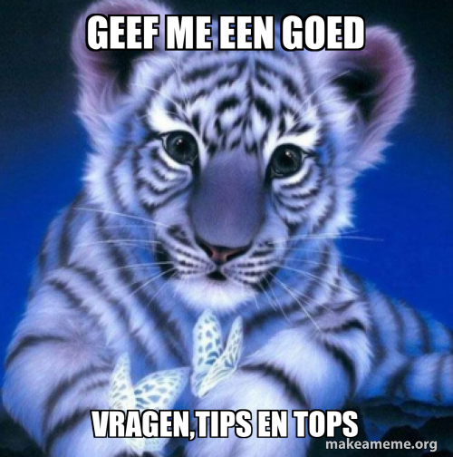 geef me een goed vragen,tips en tops Meme Generator