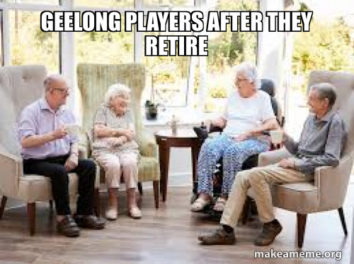 Geelong players after they retire Meme Generator