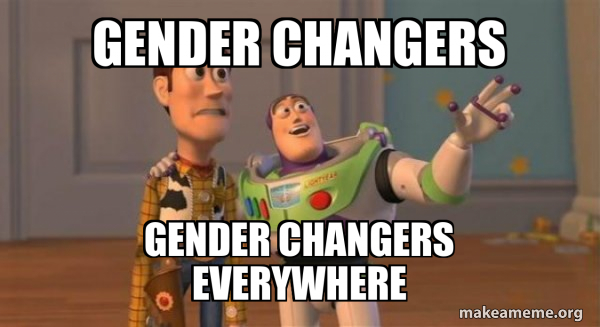 Gender changers Gender changers everywhere - Buzz and Woody (Toy Story ...