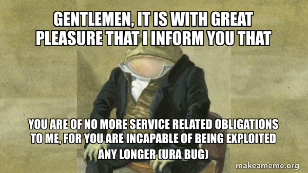 Gentlemen, it is with great pleasure that I inform you that you are of ...