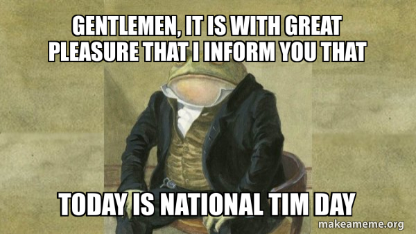 Gentlemen, it is with great pleasure that I inform you that Today is ...