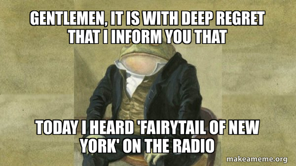 Gentlemen, it is with Deep regret that I inform you that today I heard ...