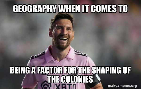 geography when it comes to being a factor for the shaping of the ...